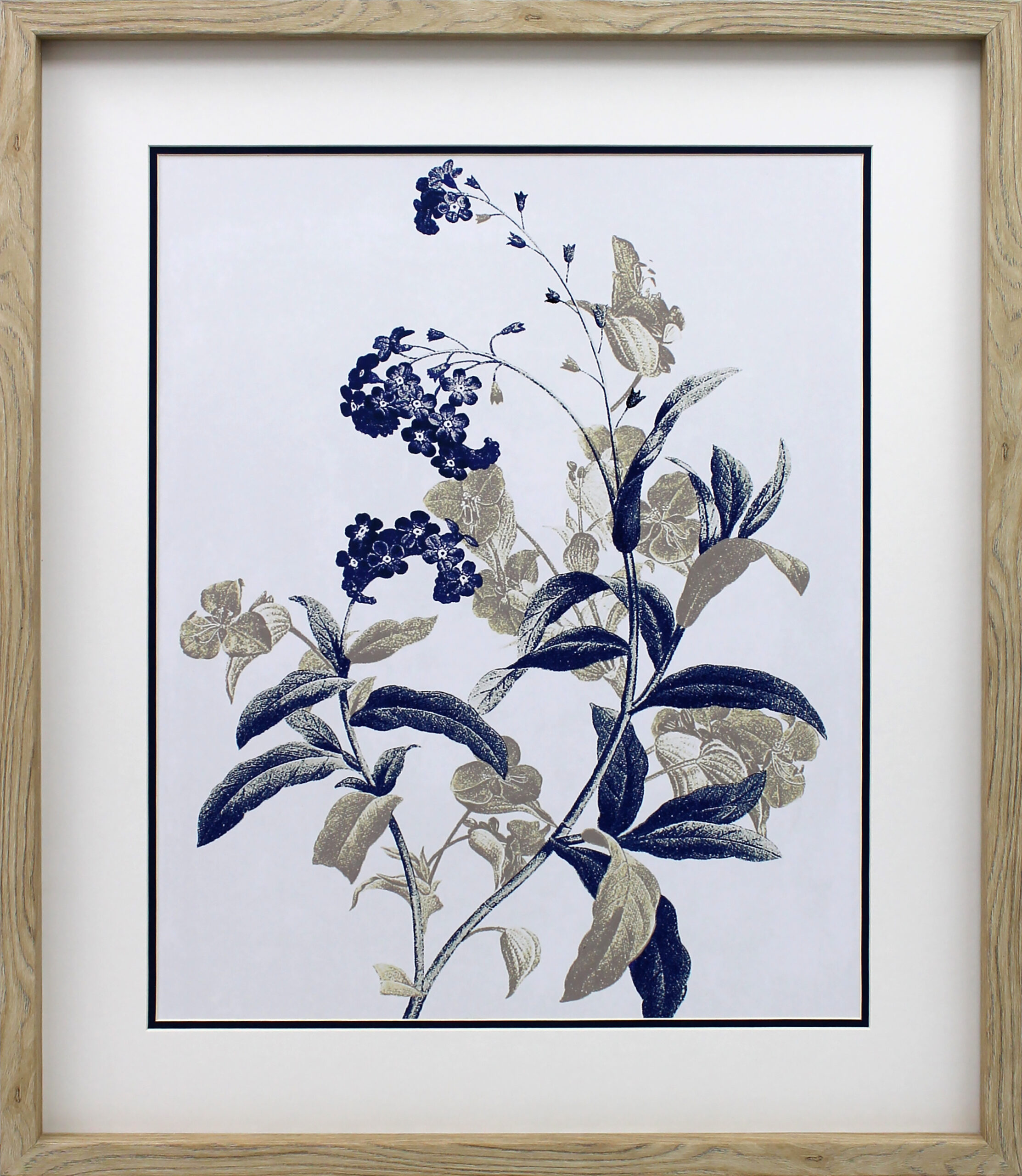 Indigo Flowers Two | Art and Frames